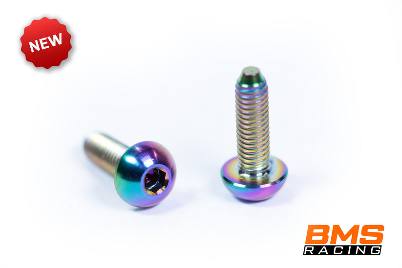 Titanium Bolts 4 x M3 8mm Rainbow Dome Head – BMS Racing